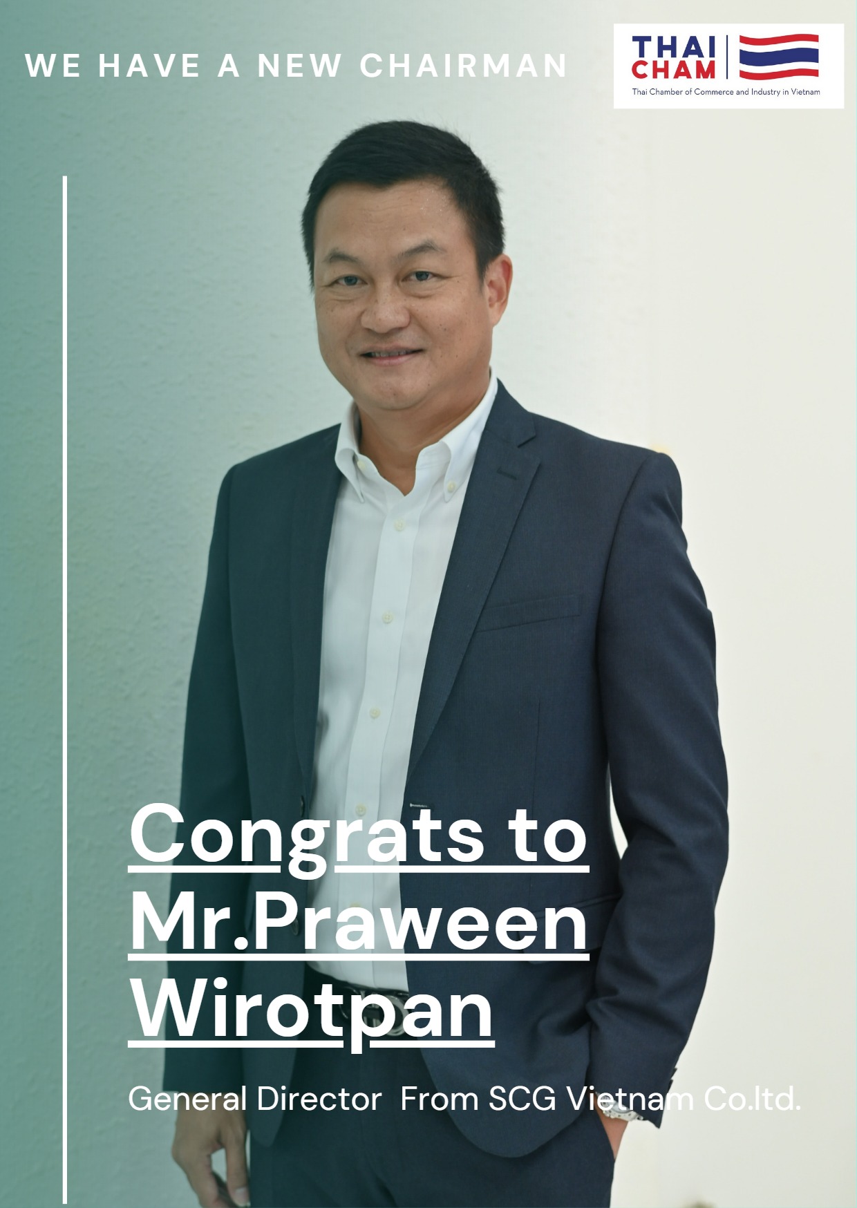 Announcement Thaicham's New Chairman & Message from New Chairman - ThaiCham